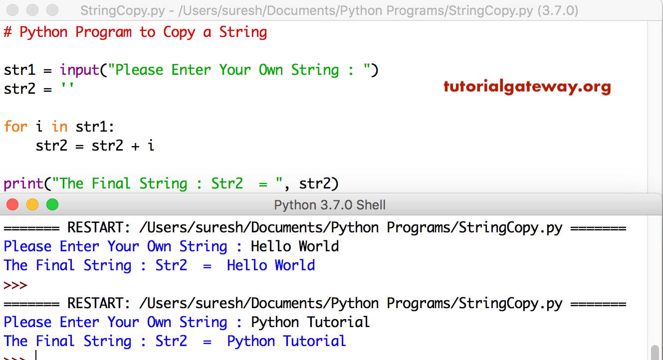 Str Python Python